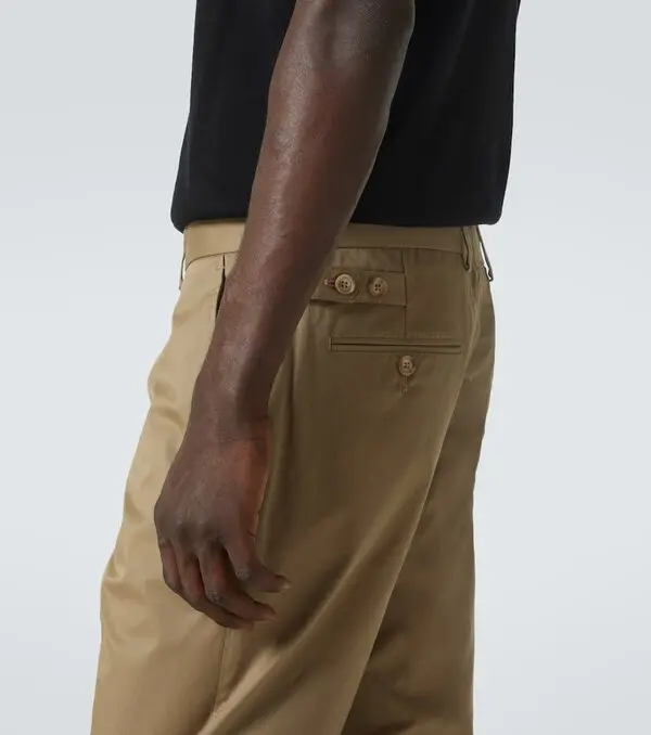 Dolce & Gabbana High-rise Cotton-blend Chinos