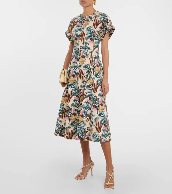 Ulla Johnson Devon Printed Cotton Midi Dress
