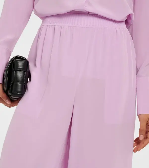 JOSEPH Hulin Silk Crepe Wide-leg Pants