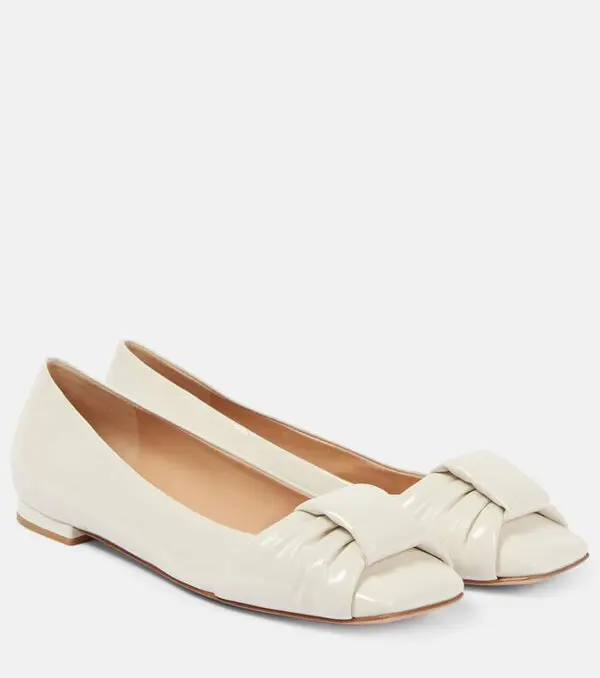 GIANVITO ROSSI Patent Leather Ballerinas