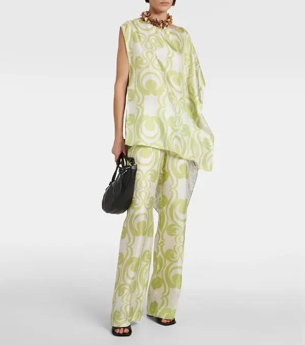 Dries Van Noten Printed Wide-leg Pants - Multicoloured