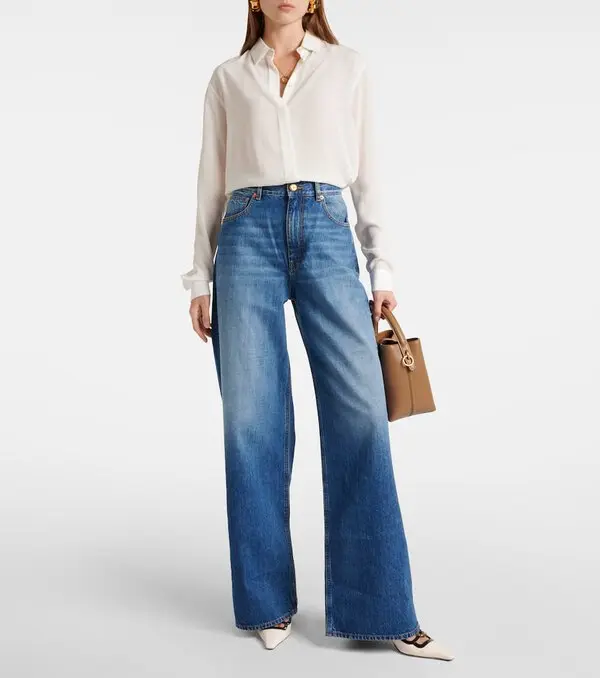 BLAZÉ MILANO Java High-rise Wide-leg Jeans