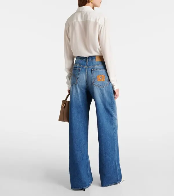 BLAZÉ MILANO Java High-rise Wide-leg Jeans