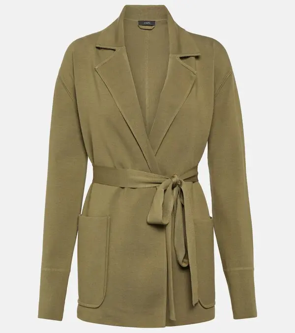JOSEPH Silk-blend Wrap Coat