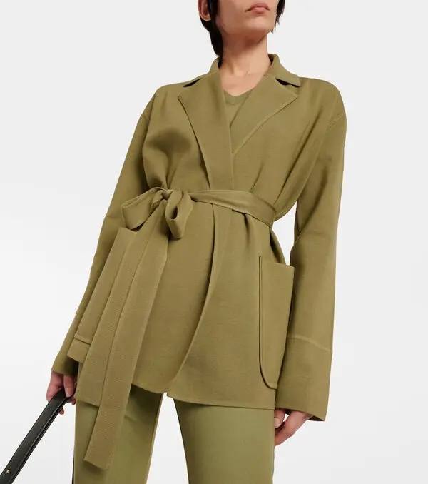 JOSEPH Silk-blend Wrap Coat