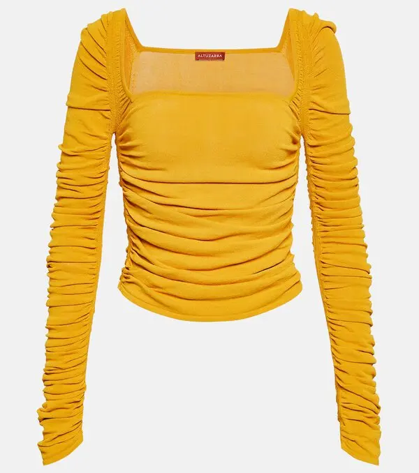 Altuzarra Asgard Ruched Jersey Top