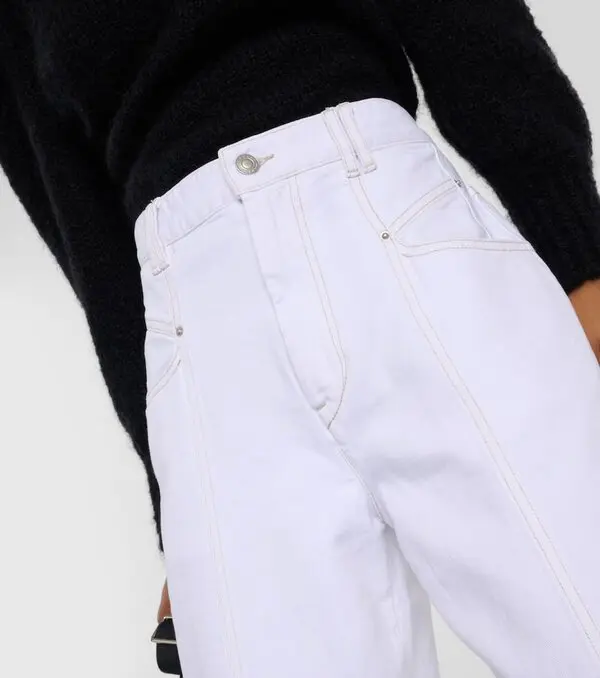 Isabel Marant Étoile Veten High-rise Wide-leg Jeans