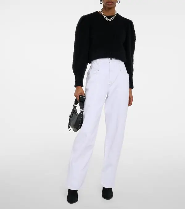Isabel Marant Étoile Veten High-rise Wide-leg Jeans