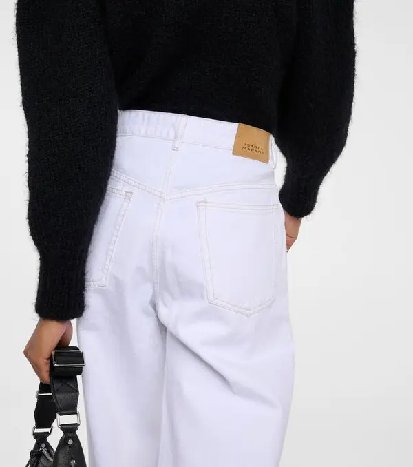 Isabel Marant Étoile Veten High-rise Wide-leg Jeans