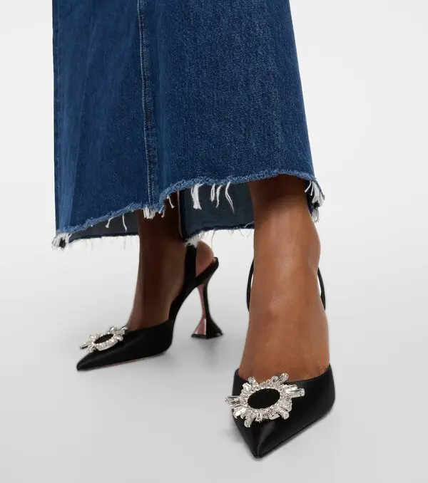 Amina Muaddi Begum Slingback Pumps