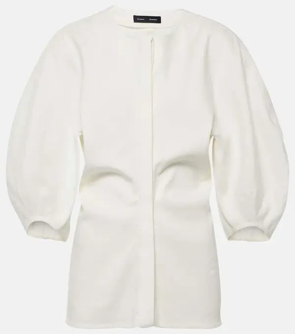 Proenza Schouler Linen-blend Top