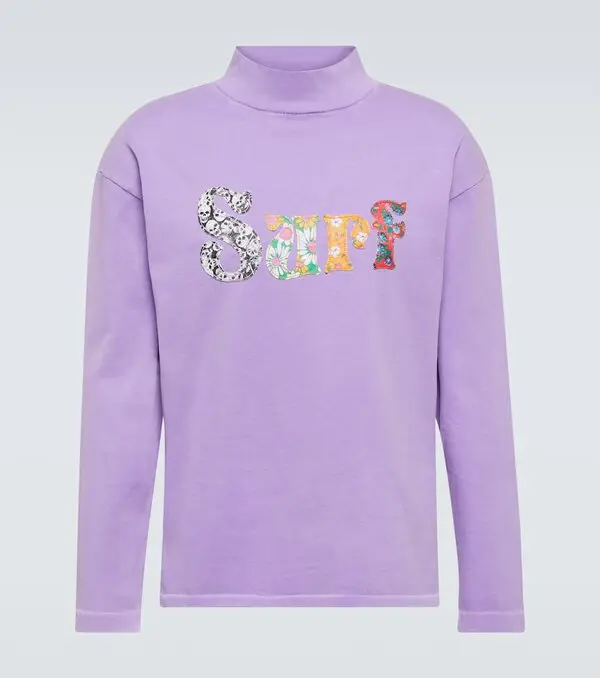 ERL Applique Cotton Jersey Sweatshirt