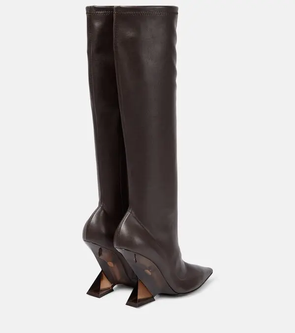 Attico Cheope Knee-high Boots - Brown