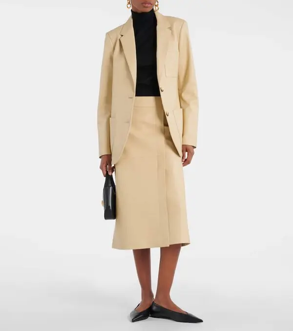 JOSEPH Sevres Leather Pencil Skirt