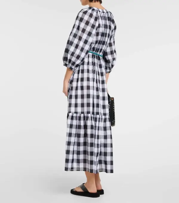 ERES Chess Printed Cotton Midi Dress
