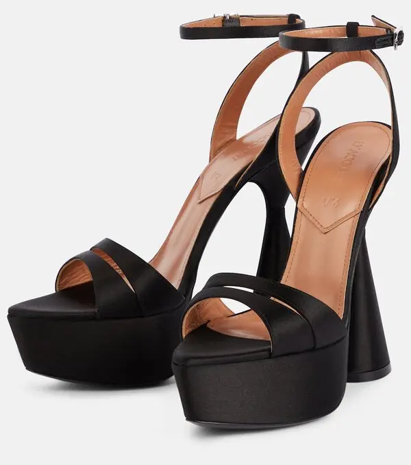 D'ACCORI Skye Satin Platform Sandals