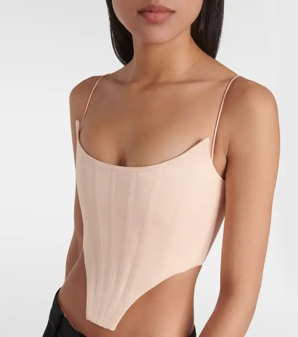 Alex Perry Satin Bustier Top