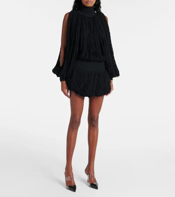 Alaïa Fringed Wool Sweater