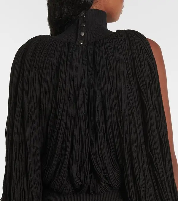 Alaïa Fringed Wool Sweater