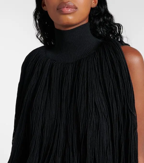 Alaïa Fringed Wool Sweater