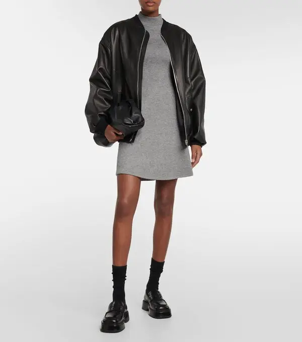 Vince Mock Neck Mini Dress