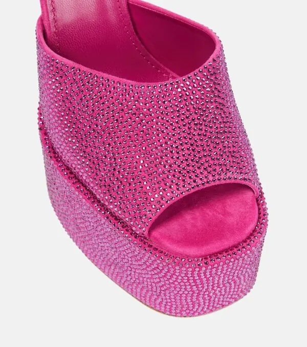 Paris Texas Marina Embellished Platform Sandals