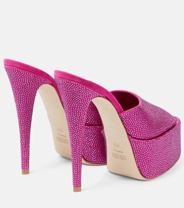 Paris Texas Marina Embellished Platform Sandals