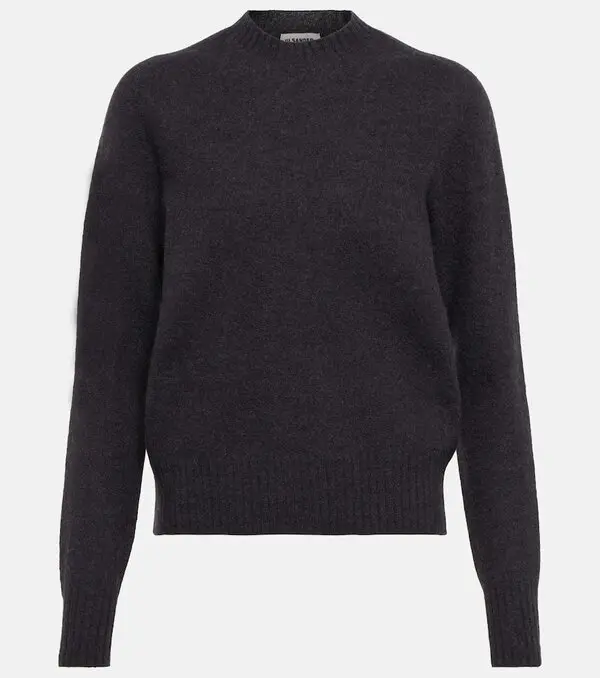 JIL SANDER Crew-neck Wool Sweater - Grey