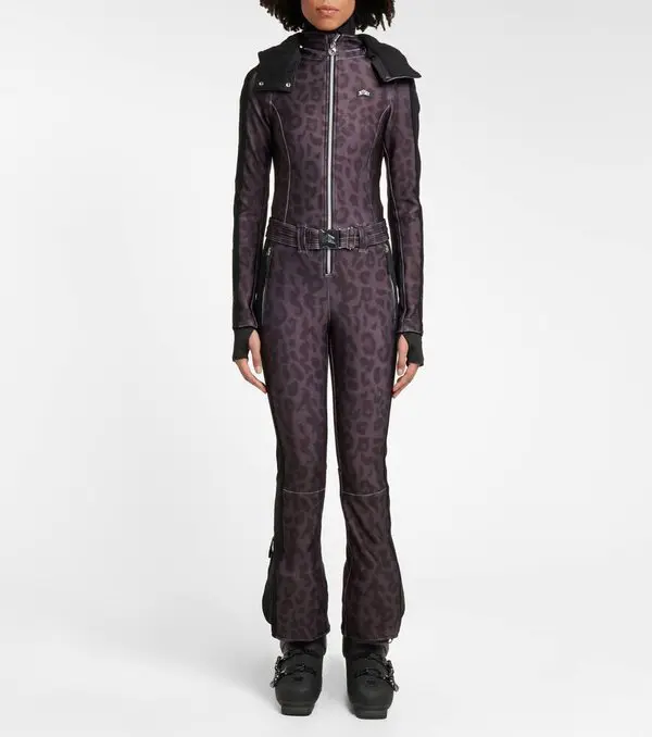 JETSET Magic Ghoster Leopard-print Ski Suit - Black