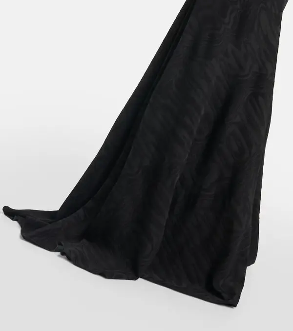 Alaïa Patterned Turtleneck Gown
