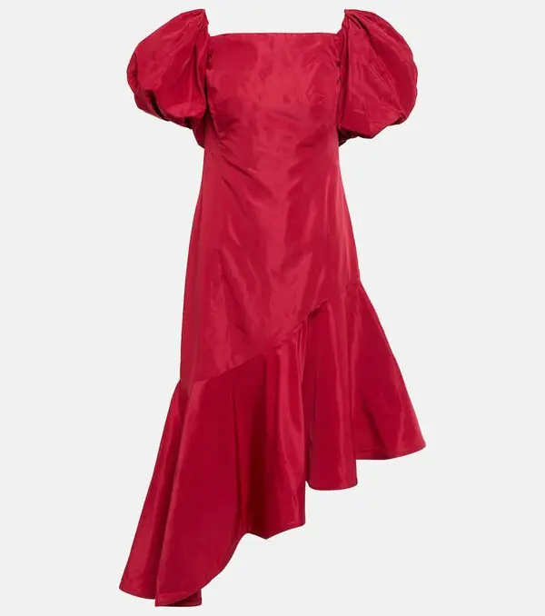 Polo Ralph Lauren Ruffled Taffeta Midi Dress