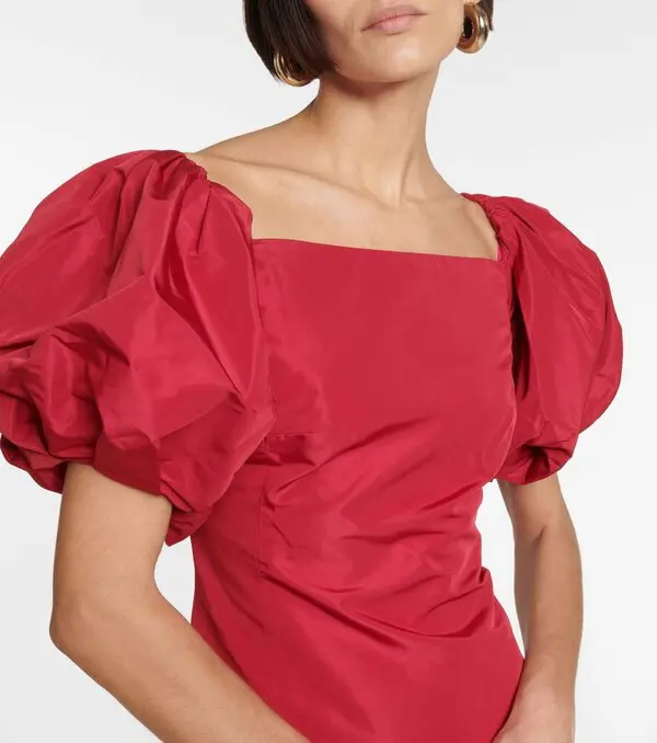 Polo Ralph Lauren Ruffled Taffeta Midi Dress