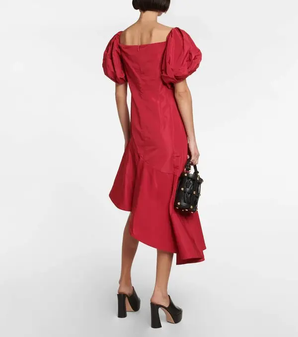 Polo Ralph Lauren Ruffled Taffeta Midi Dress