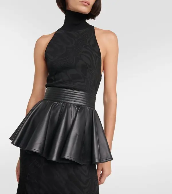 Alaïa Peplum Leather Belt