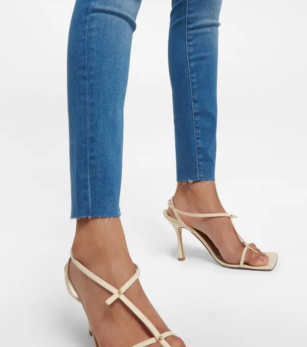 FRAME Le High Skinny Raw After Jeans In Randall - Blue