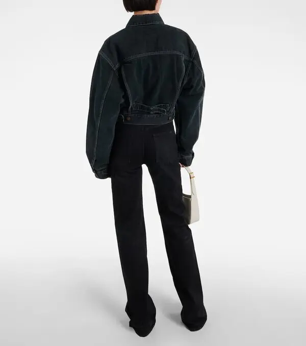Saint Laurent Cropped Denim Jacket