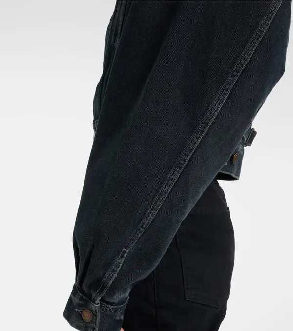 Saint Laurent Cropped Denim Jacket
