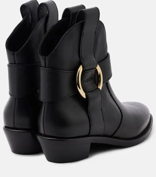 See By Chloé Ring Leather Ankle Boots