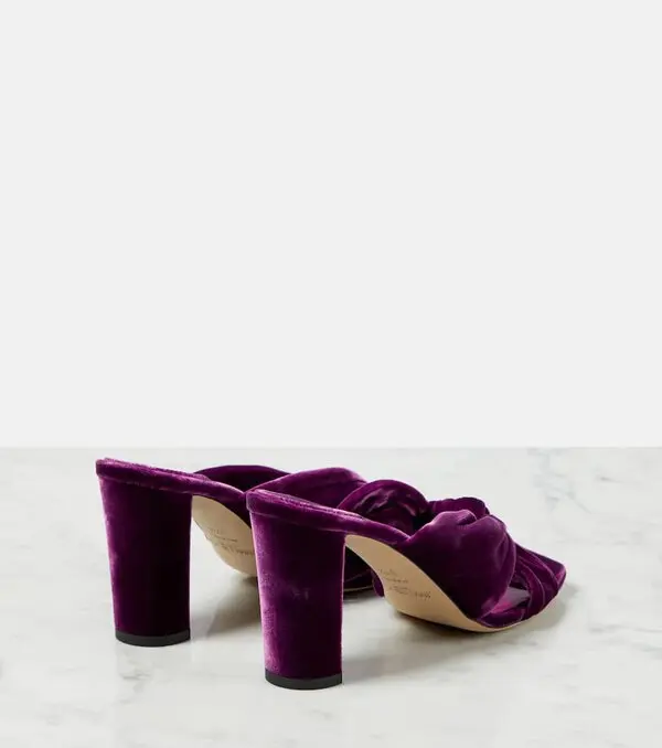 JIMMY CHOO Avenue 85 Velvet Mules