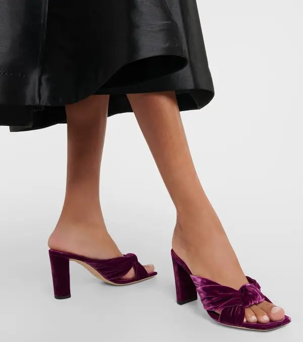 JIMMY CHOO Avenue 85 Velvet Mules