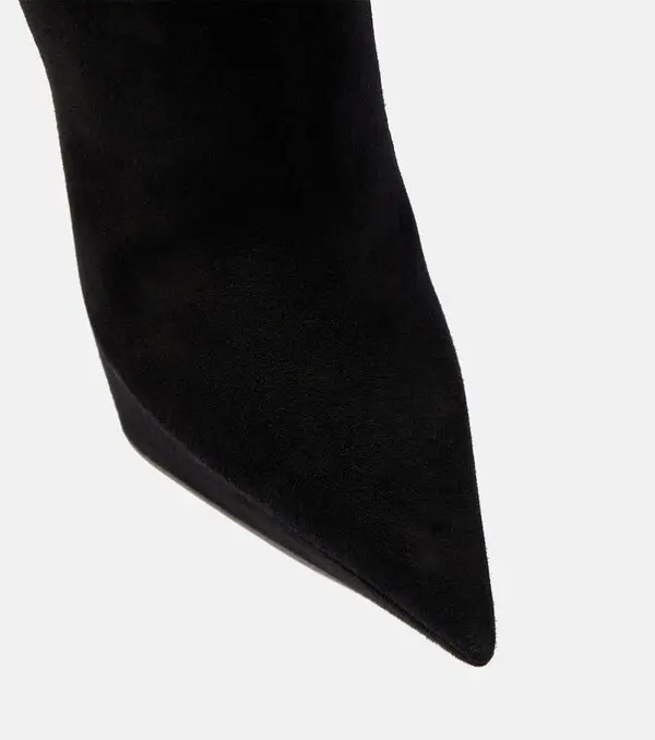 Amina Muaddi Yigit 150 Suede Ankle Boots