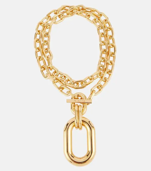 Rabanne Xl Link Pendant Necklace - Gold