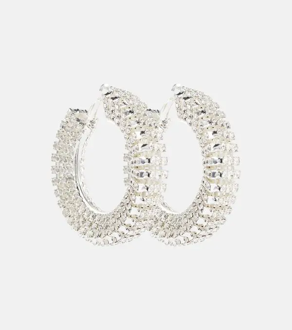 Magda Butrym Crystal-embellished Hoop Earrings - Silver