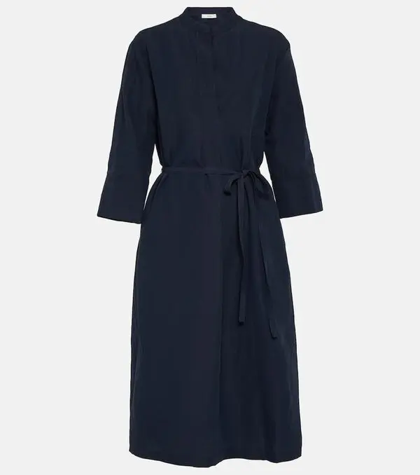 Vince Cotton-blend Midi Dress