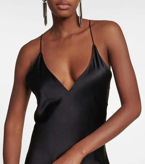 NILI LOTAN Katie Silk Gown - Black
