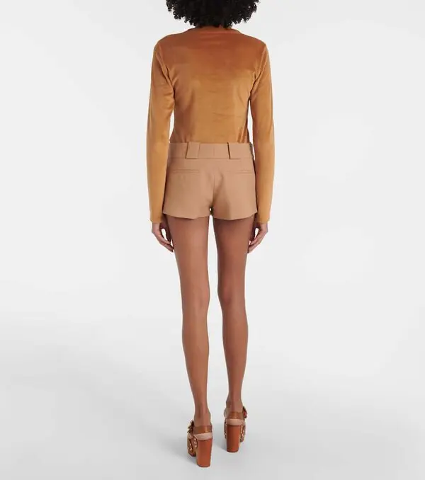 Chloé Virgin Wool Tailored Shorts