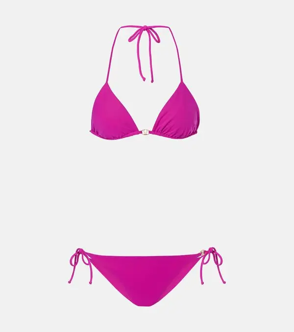 Valentino Garavani Triangle Bikini Set - Purple