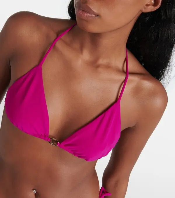 Valentino Garavani Triangle Bikini Set - Purple