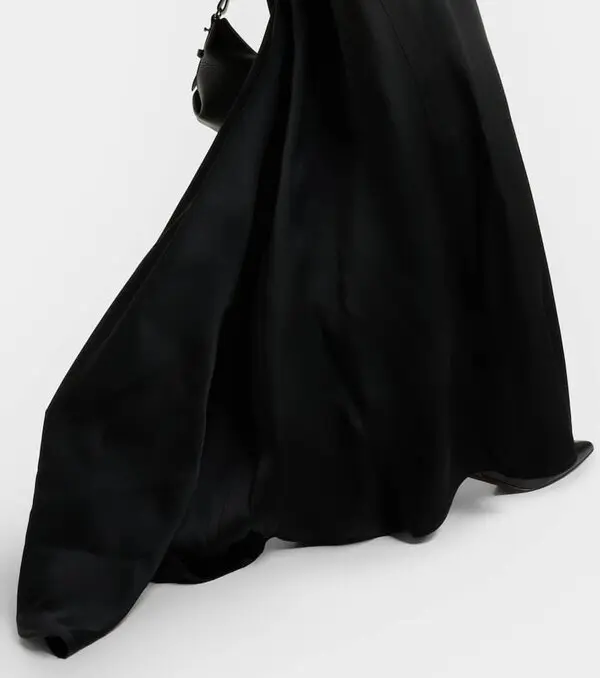 Brunello Cucinelli Satin Maxi Skirt