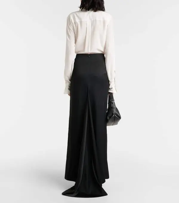 Brunello Cucinelli Satin Maxi Skirt